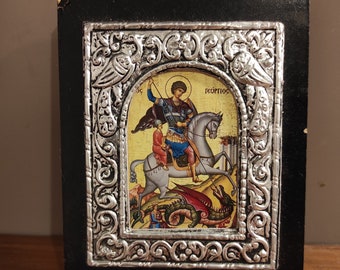 Saint George Religious Home Decor Catholic Art Catholic | Etsy