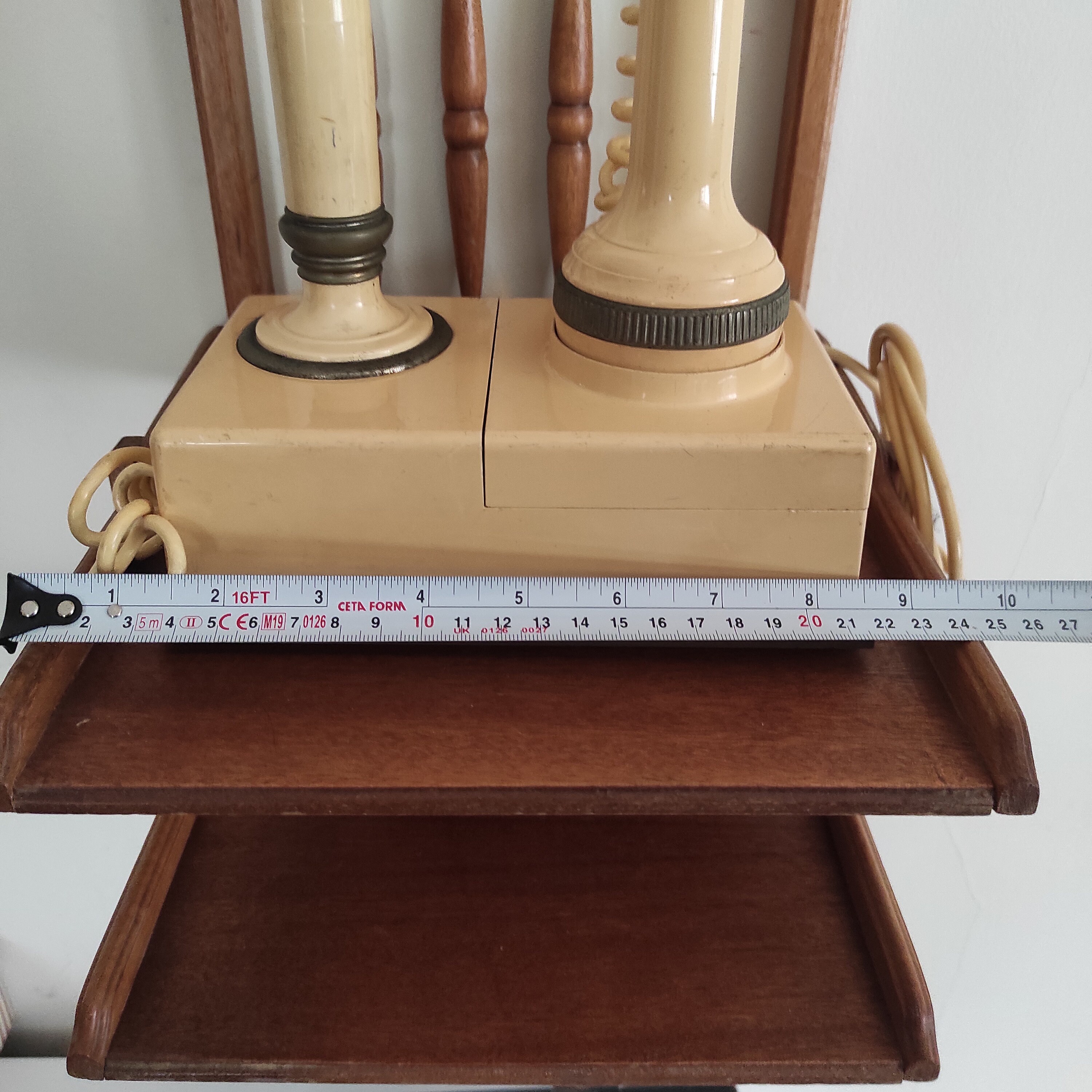 Vintage Candlestick Phone Vintage Wood Desktop Phone Stand - Etsy