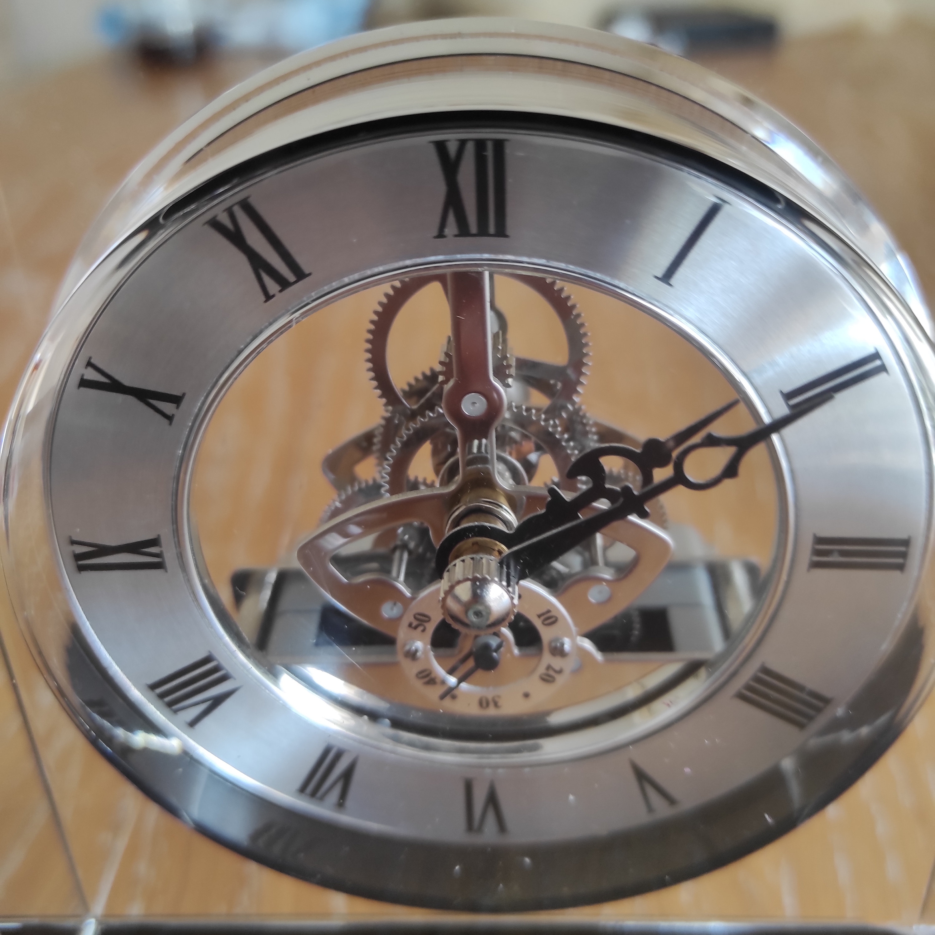 Metal Skeleton Clock