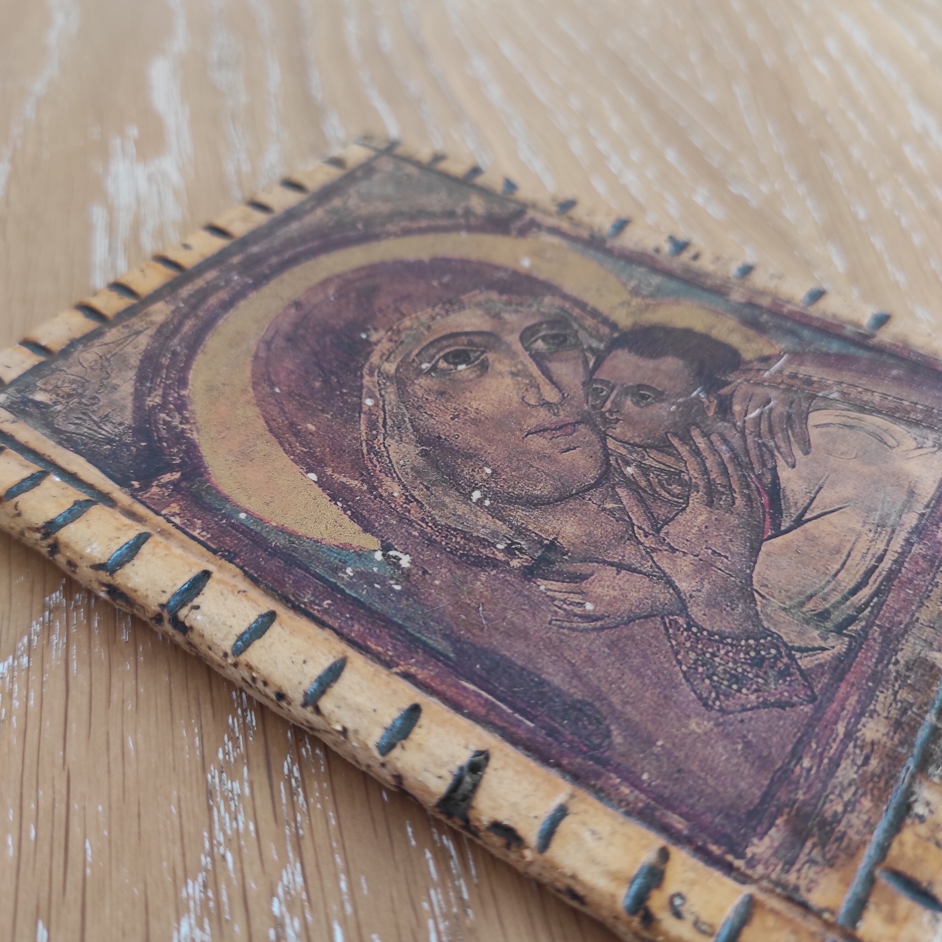 Handmade Ceramic Icon Virgin Mary Jesus Child Religious Wall Art - Etsy