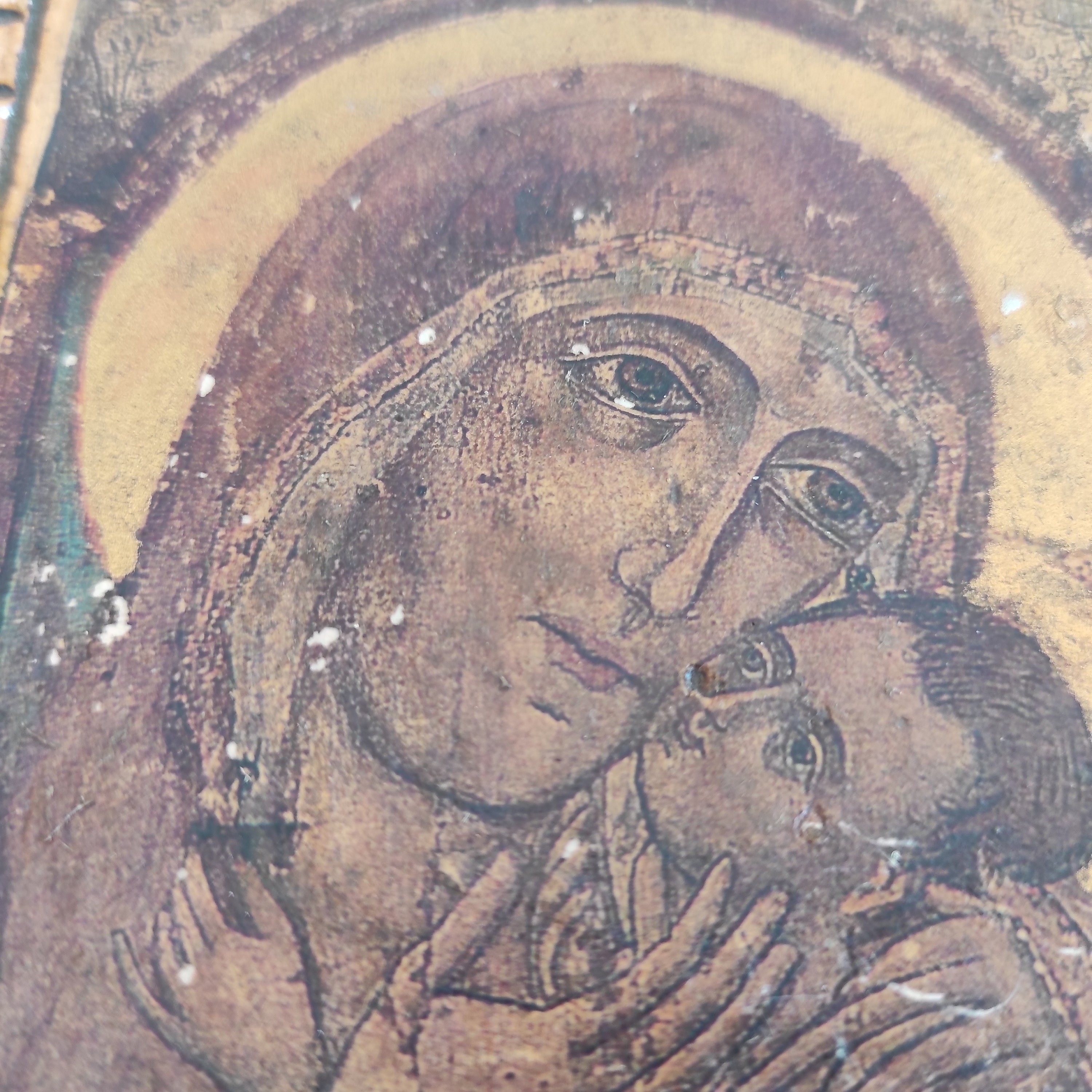 Handmade Ceramic Icon Virgin Mary Jesus Child Religious Wall Art - Etsy