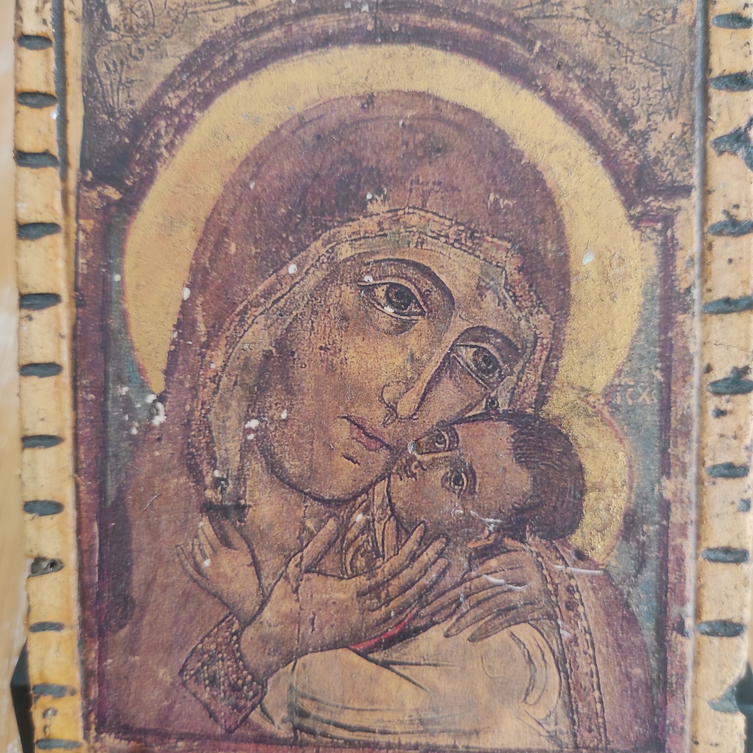 Handmade Ceramic Icon Virgin Mary Jesus Child Religious Wall Art - Etsy
