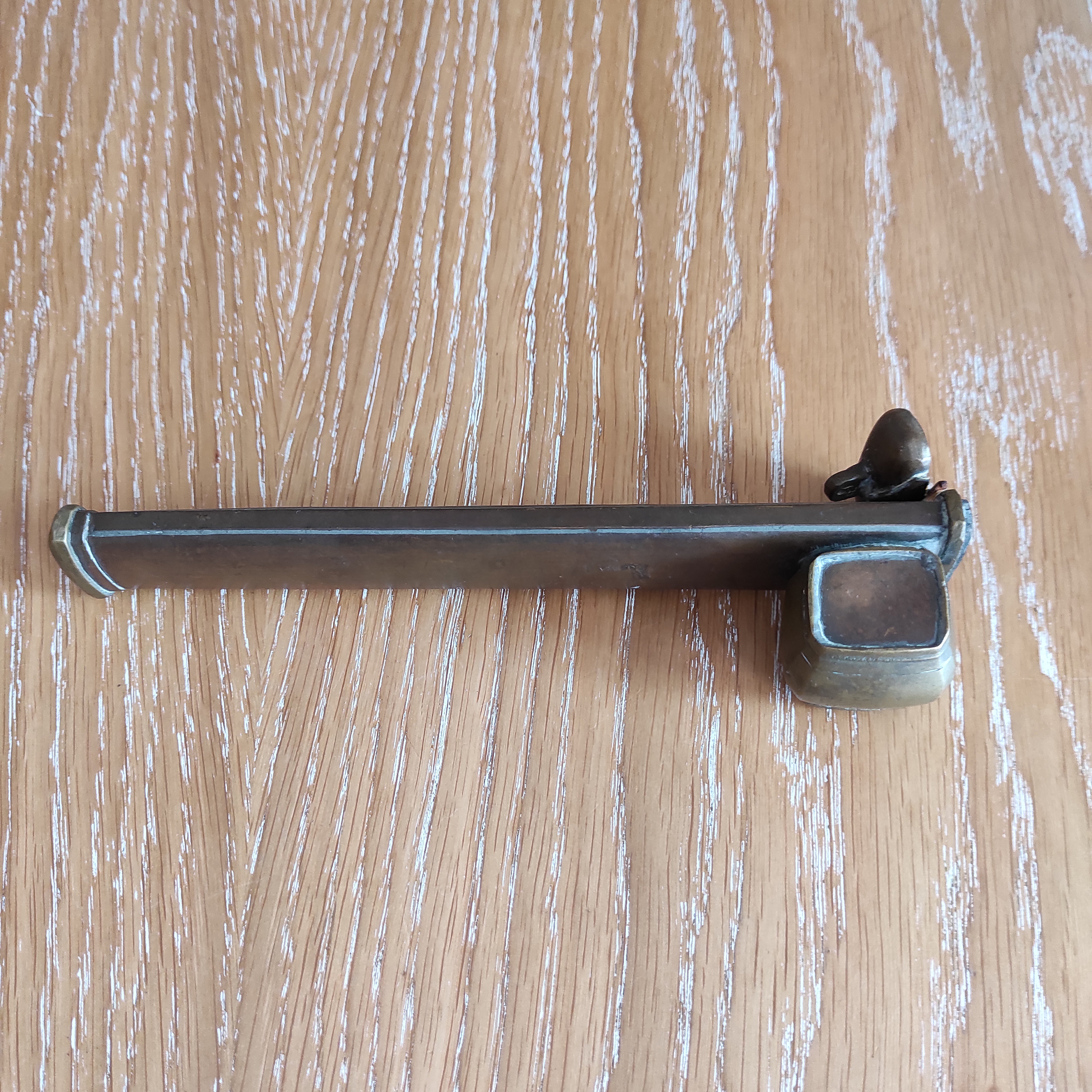 Brass Inkwell, Ottoman Empire Engraved Brass Travelling Scribe Set ...