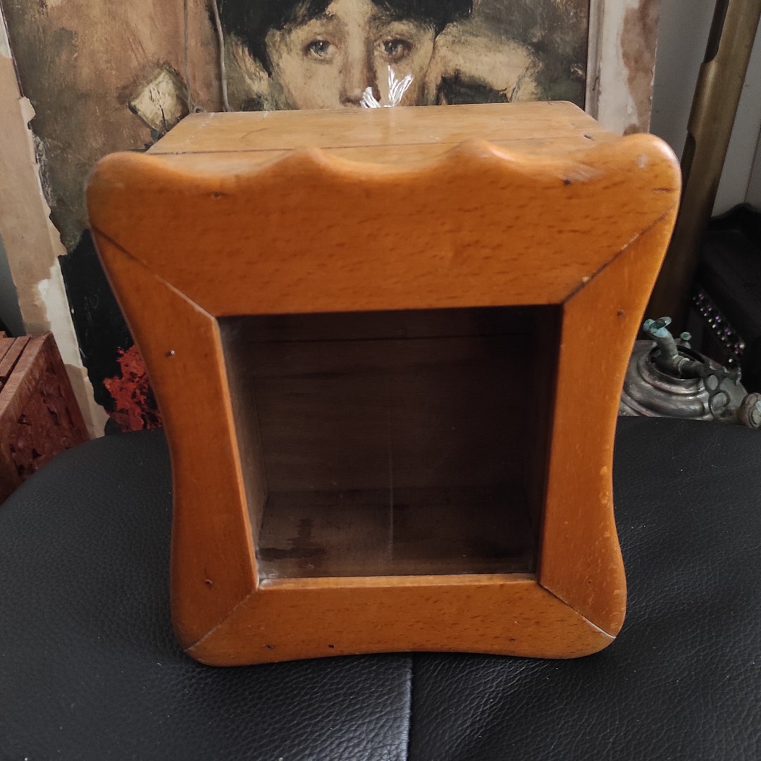 Handmade Wooden Shadow Box: Carved Jewelry Display Cabinet - Etsy