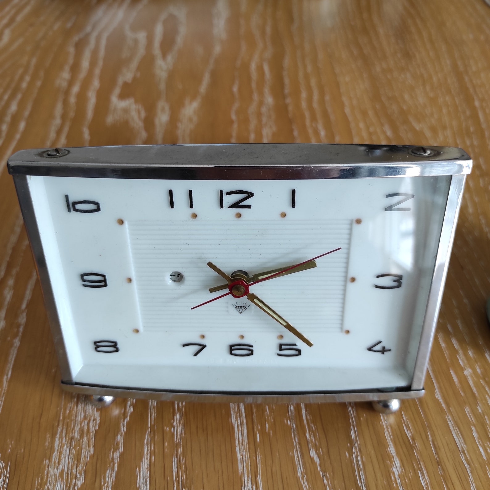 Vintage Working Alarm Clock, Manual Wind-up , Mechanical Clock, Set of ...
