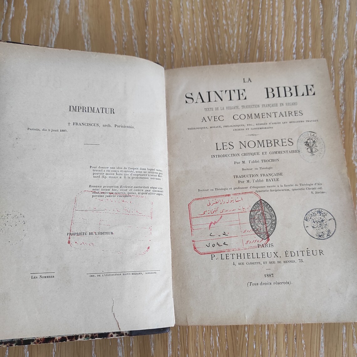 Antique Holy Bible 1887 Religious Book Old Testament - Etsy
