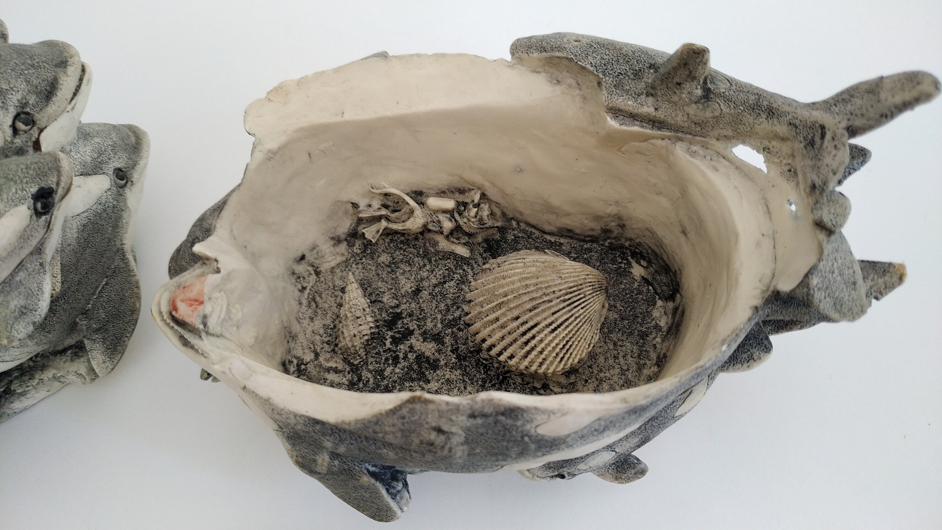 Dolphin Porcelains Box , Vintage Trinket Box, Jewelry Holder, Keepsake ...