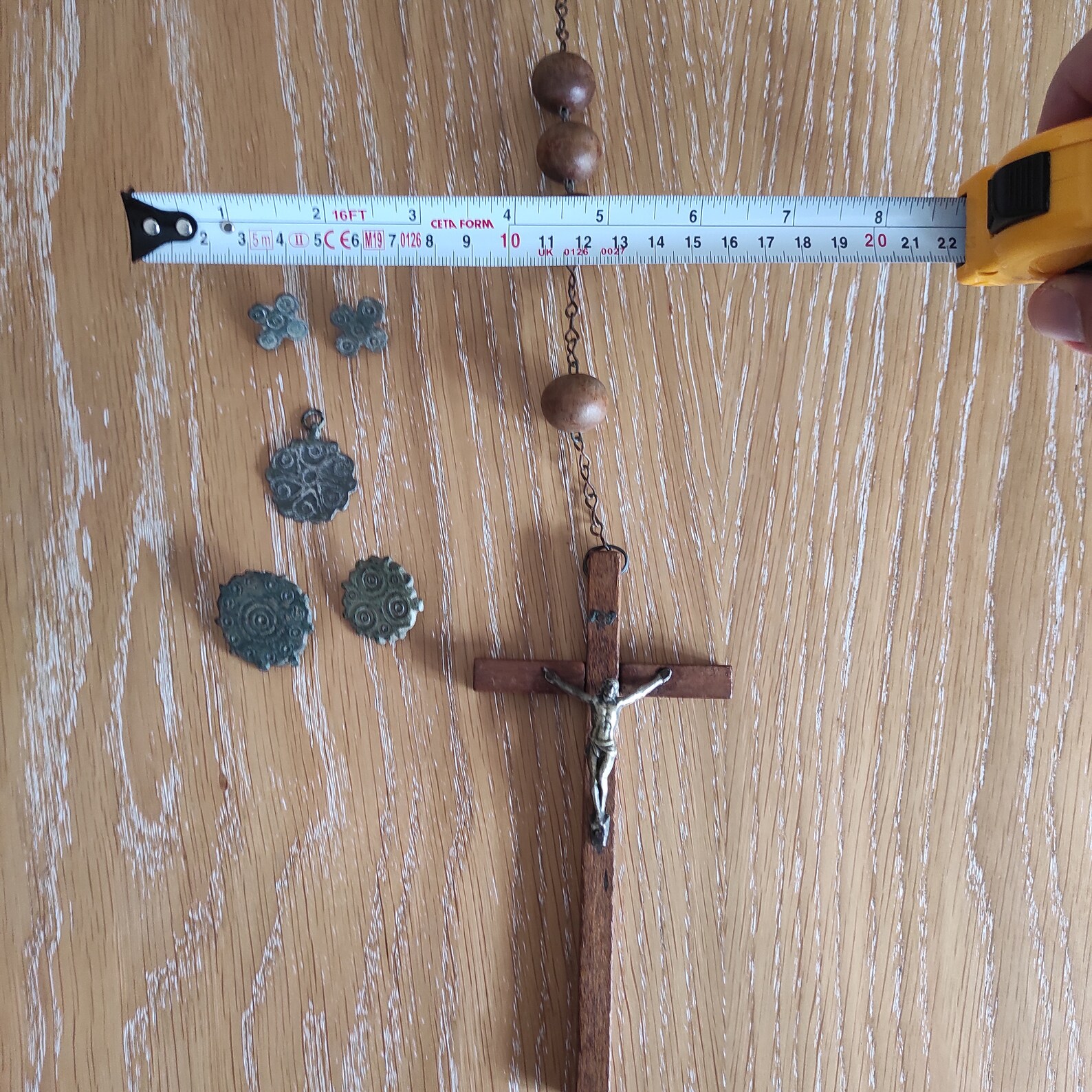 The Holy Rosary Cassock Buttons Vintage Rosary Necklace - Etsy