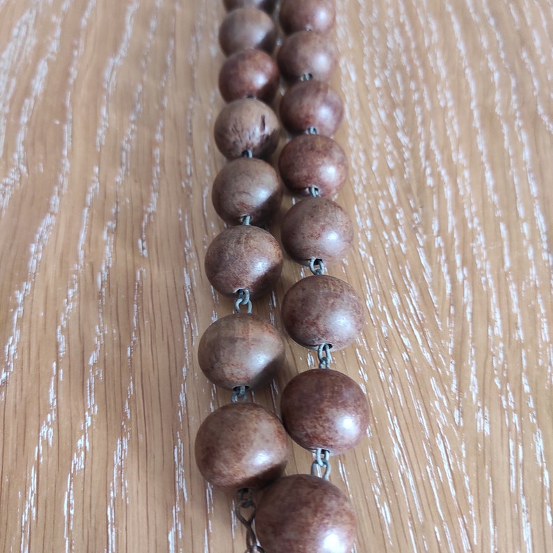 The Holy Rosary Cassock Buttons Vintage Rosary Necklace - Etsy