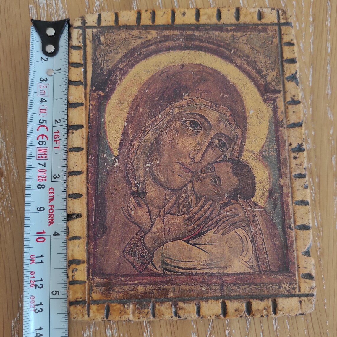 Handmade Ceramic Icon Christian Art Virgin Mary and Jesus - Etsy