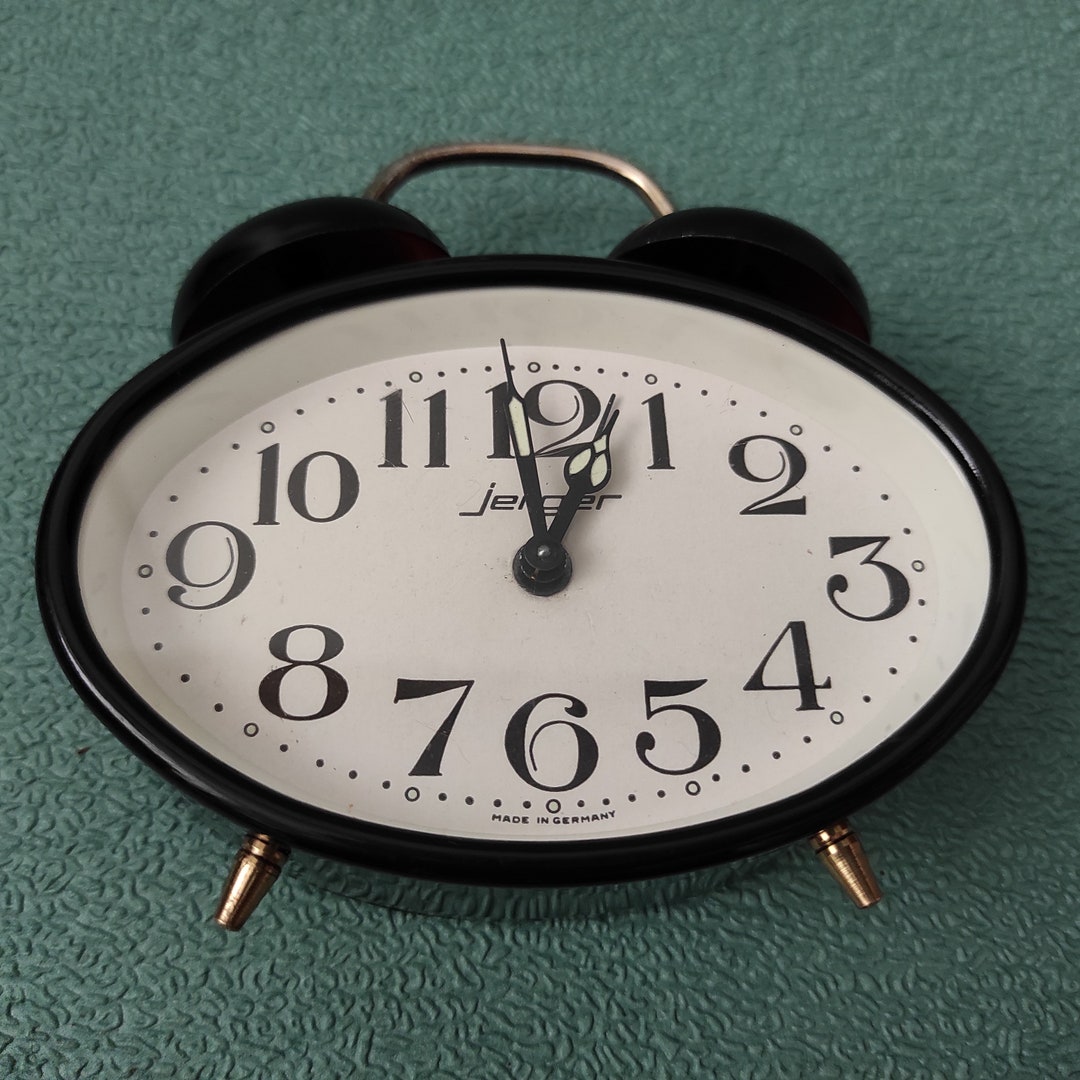Alarm Clock Made by Jerger, Germany Clock , Desk Alarm Clock - Etsy