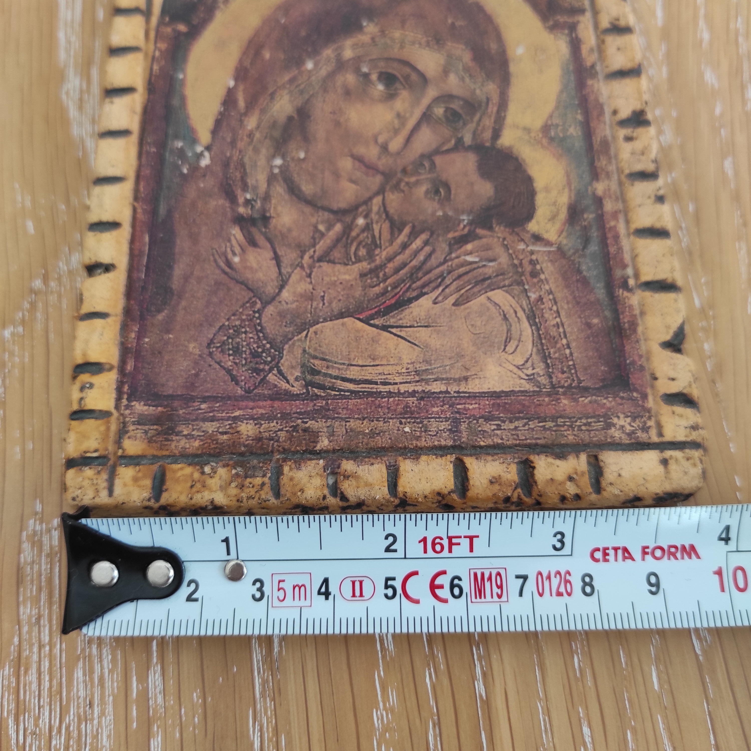 Handmade Ceramic Icon Virgin Mary Jesus Child Religious Wall Art - Etsy