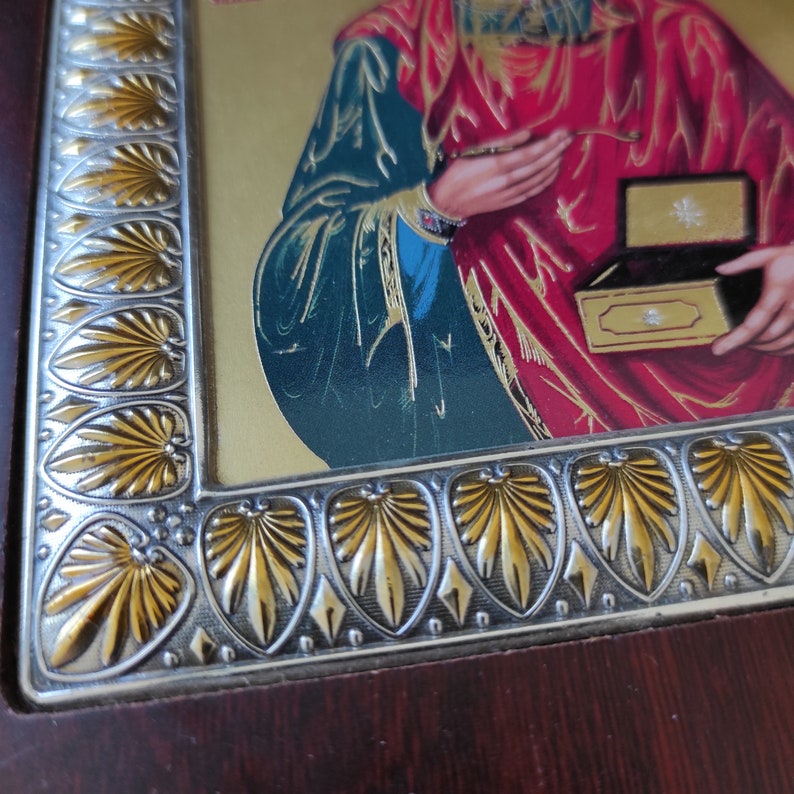 Silver Frame Vintage Virgin Mary Religious Icon, Christian Decor - Etsy
