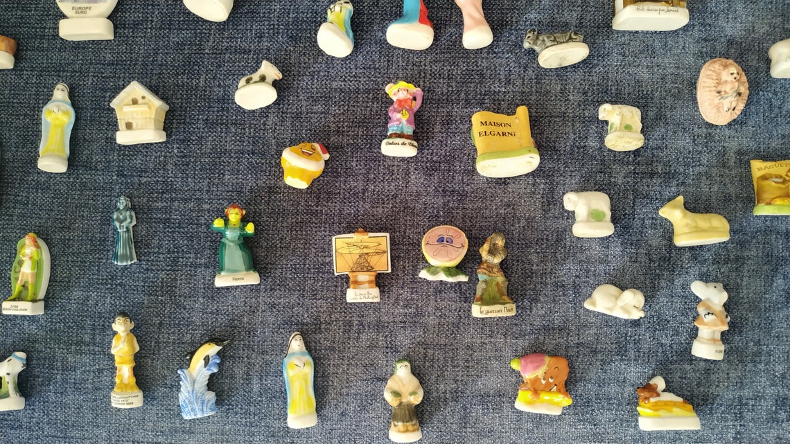 Vintage Miniature Figurine , Porcelains Collectible Decoration - Etsy