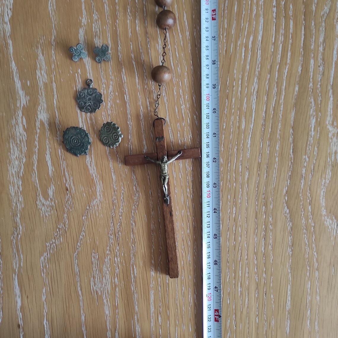 The Holy Rosary Cassock Buttons Vintage Rosary Necklace - Etsy