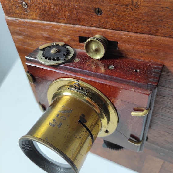 Wooden Large Format Camera Bellow Camera Tailboard Brass - Etsy
