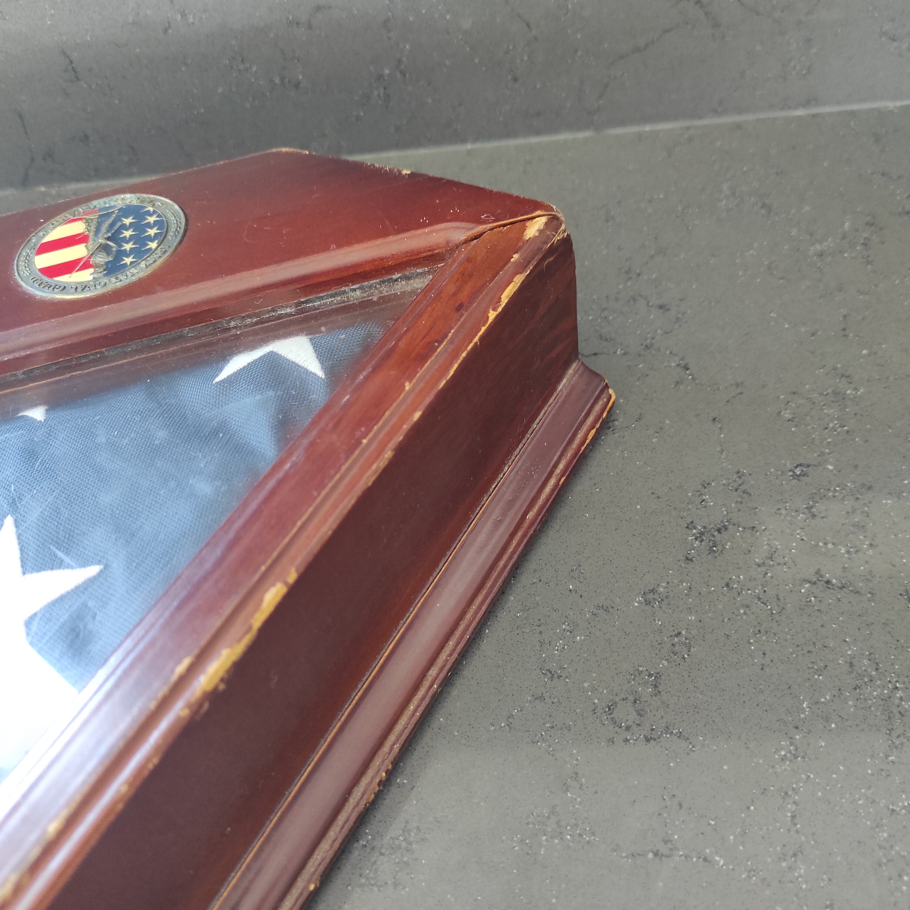 Vintage Memorial Flag and Display Case, American Flag - Etsy