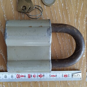 Large Vintage Padlock With Keys, Heavy Old Lock - Etsy