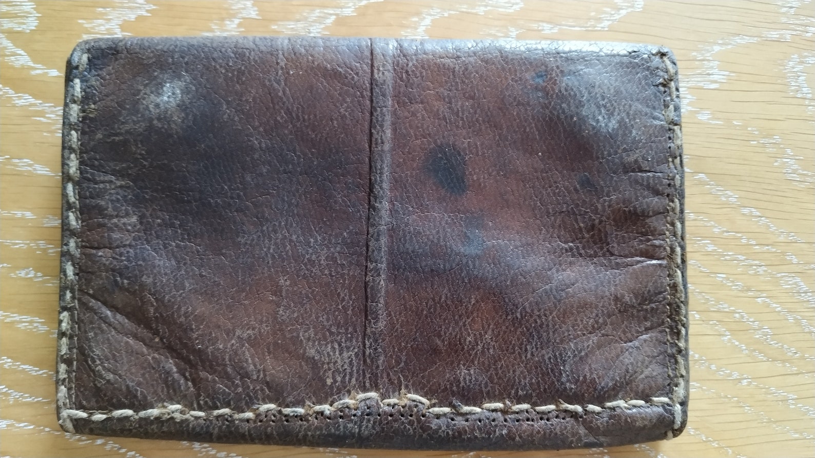 Antique Leather Wallet, Vintage Genuine Leather, Handmade - Etsy