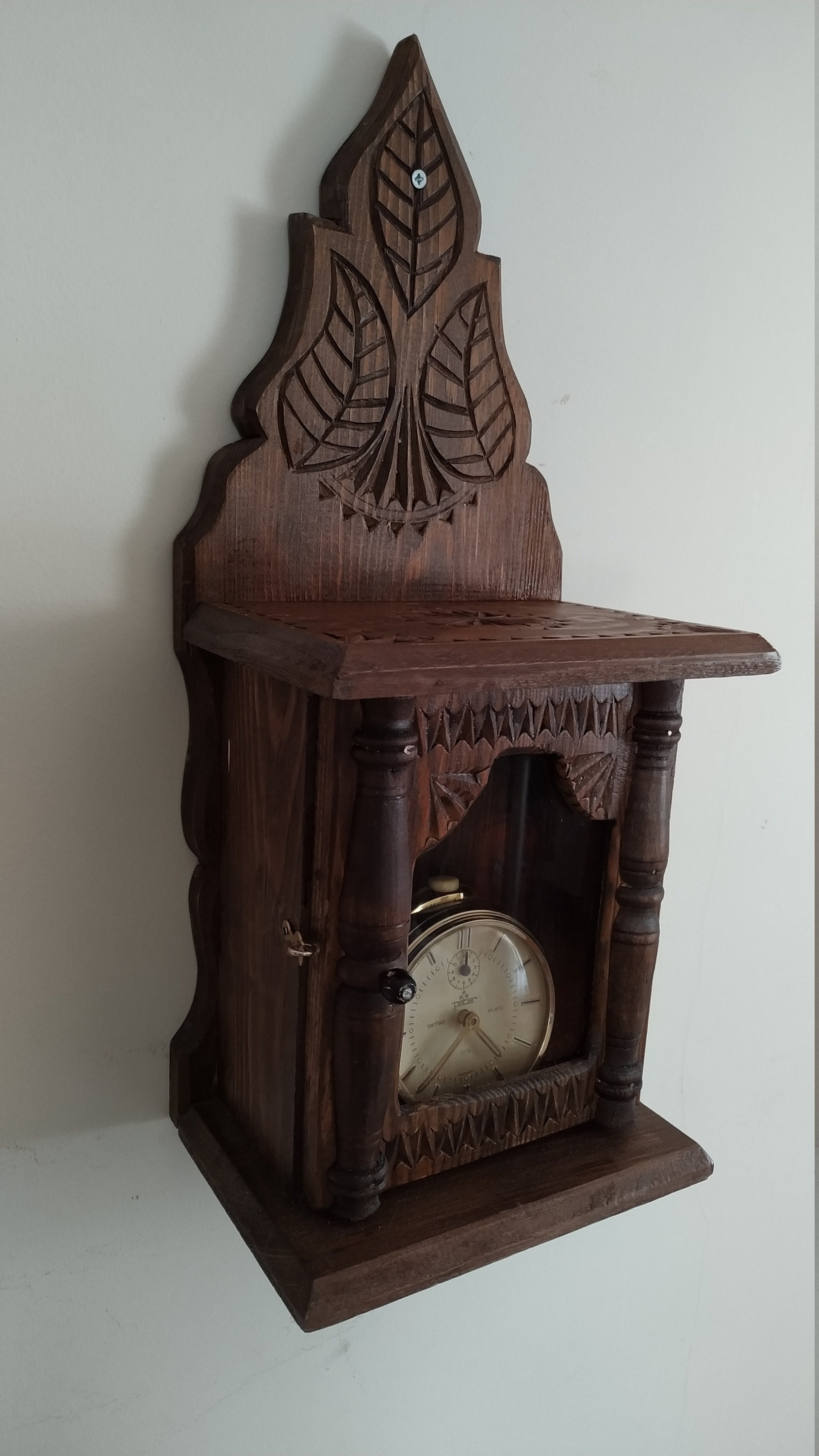 Vintage Peter Trio German Desk Clock, Mechanical Clock, Alarm, Table ...