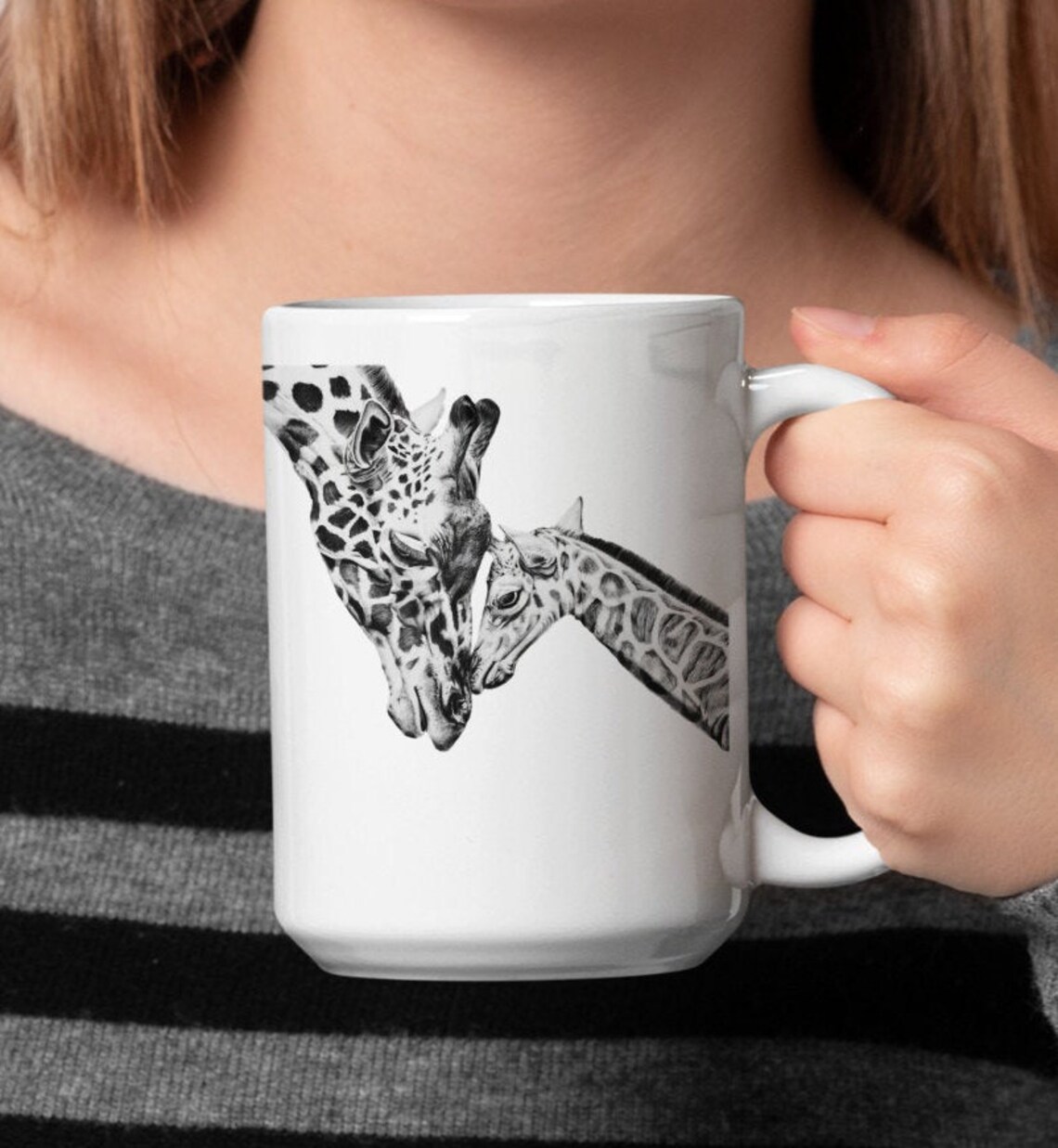 Giraffe Mug Giraffe Gift Giraffe Baby Valentines Present - Etsy