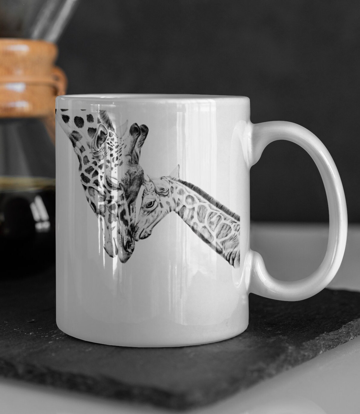 Giraffe Mug Giraffe Gift Giraffe Baby Valentines Present - Etsy