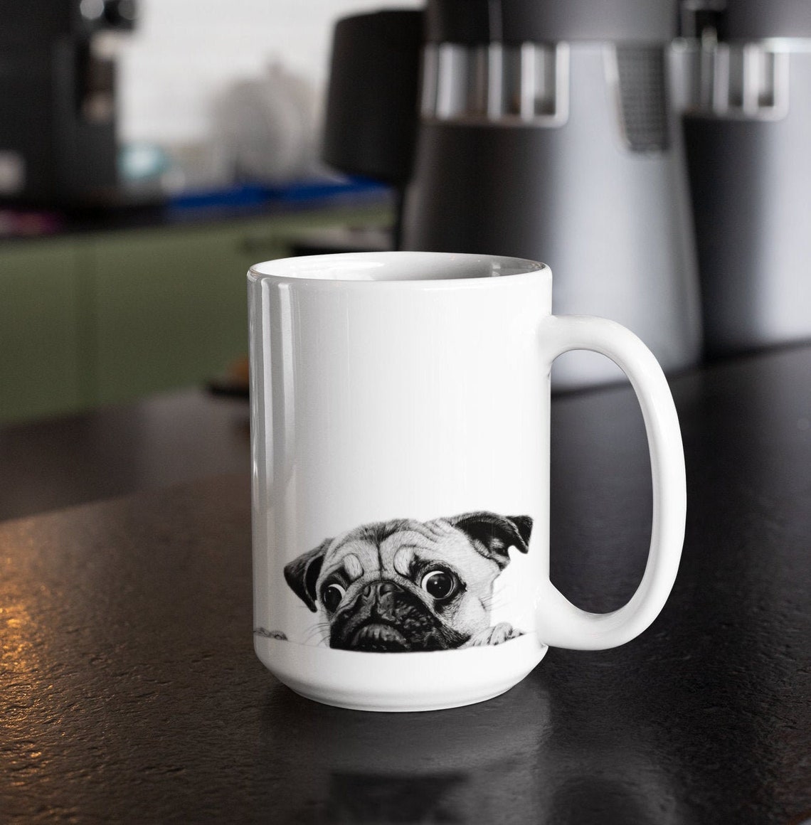 Cute Pug Mug, Pug Gift, Dogs Gifts, for Her, BFF, Kids Valentine Gift ...
