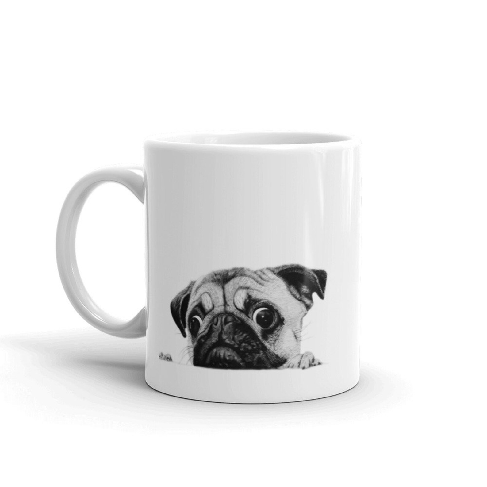 Cute Pug Mug, Pug Gift, Dogs Gifts, for Her, BFF, Kids Valentine Gift ...