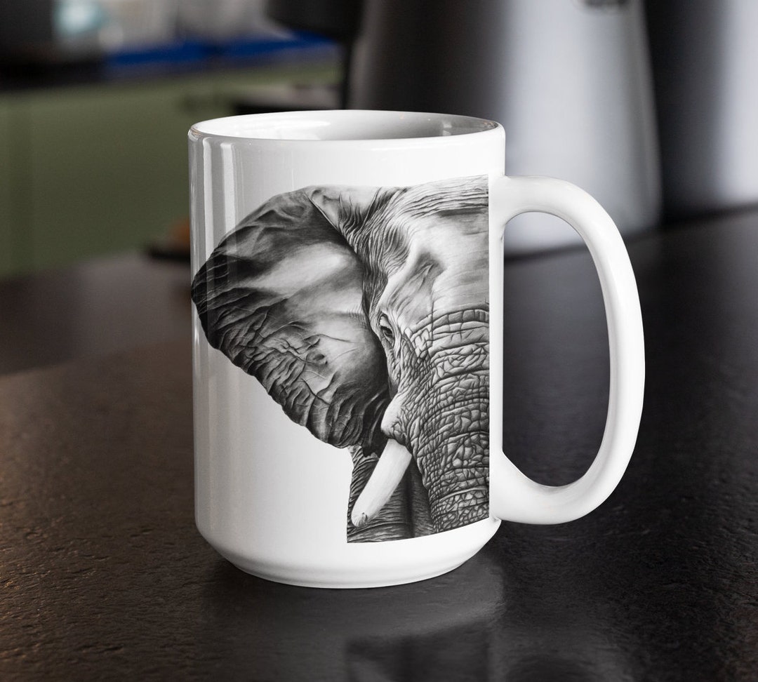 Elephant Mug Elephant Gift Elephant Coffee Mug Elephant - Etsy