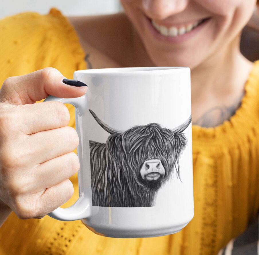 Highland Cow Mug, Highland Cow Gift, Cow Lover Gift Mug, Scotland Gifts ...