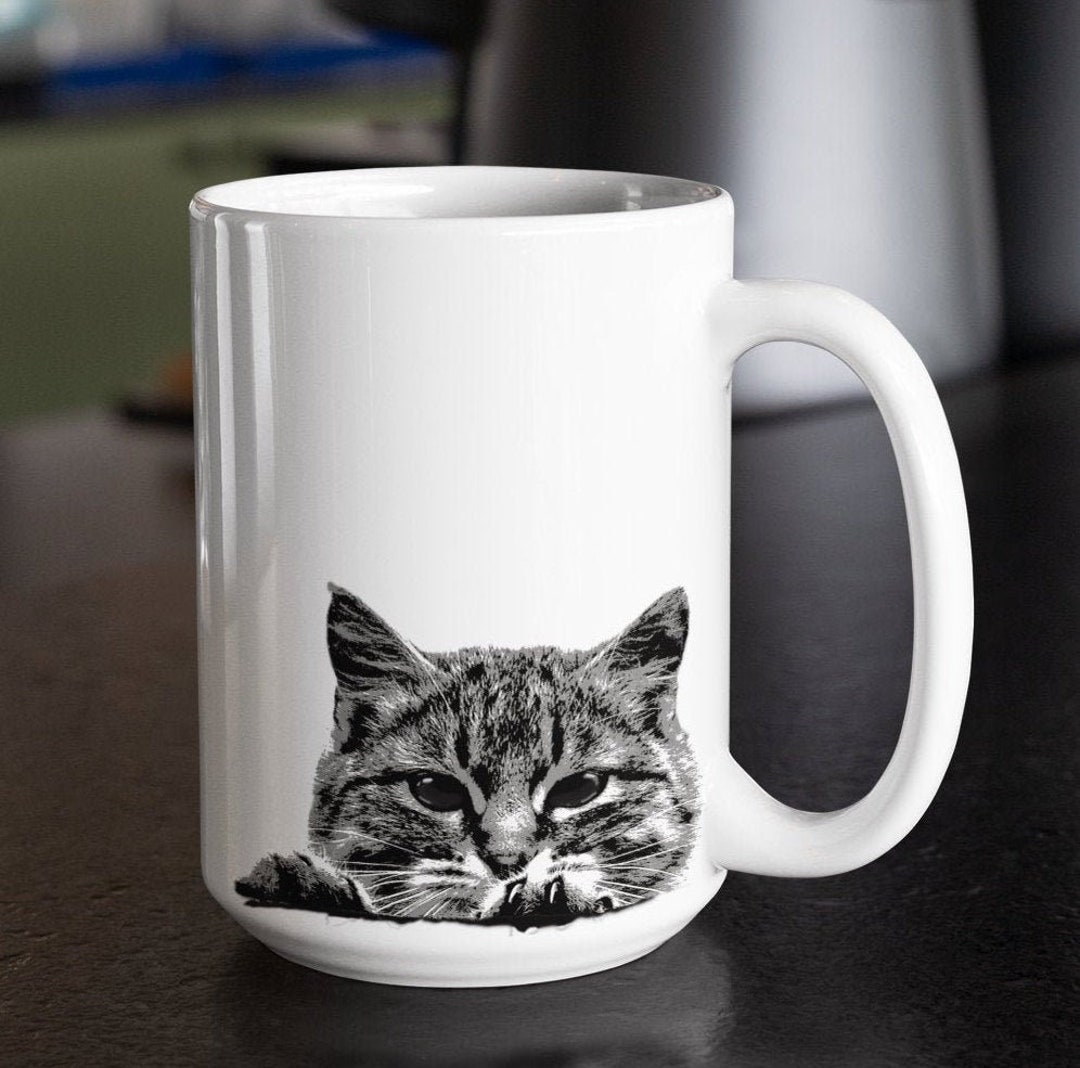 Cute Cat Mug, Cat Lovers Gift, Cat Mug, Cat Coffee Mug, Cat Lover Gift ...