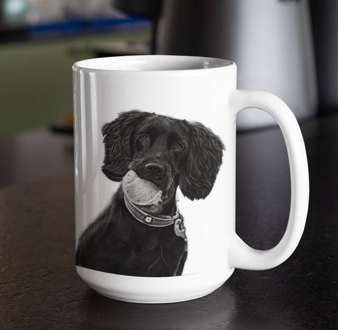 Black Spaniel Gift, Personalized Gift, Gift for Her, Valentines Gift ...