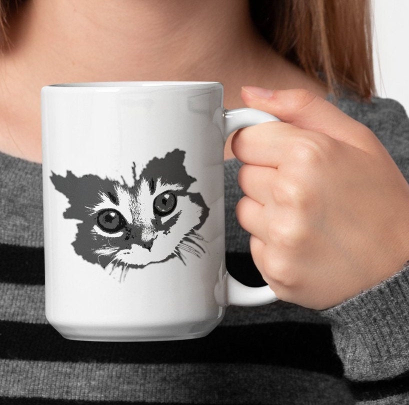 Cute Cat Mug, Cat Lovers Gift, Cat Mug, Cat Coffee Mug, Cat Lover Gift ...