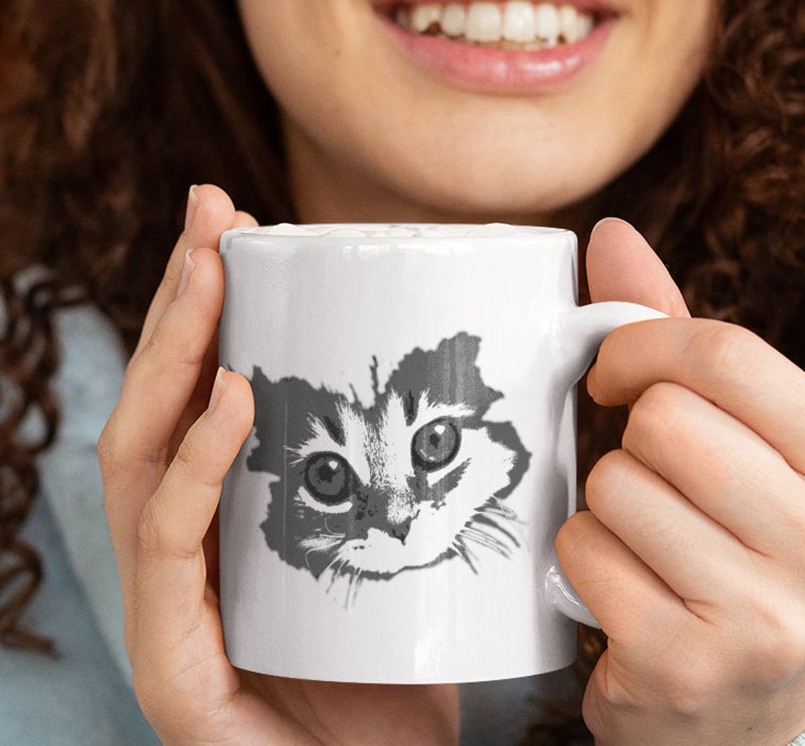 Cute Cat Mug, Cat Lovers Gift, Cat Mug, Cat Coffee Mug, Cat Lover Gift ...