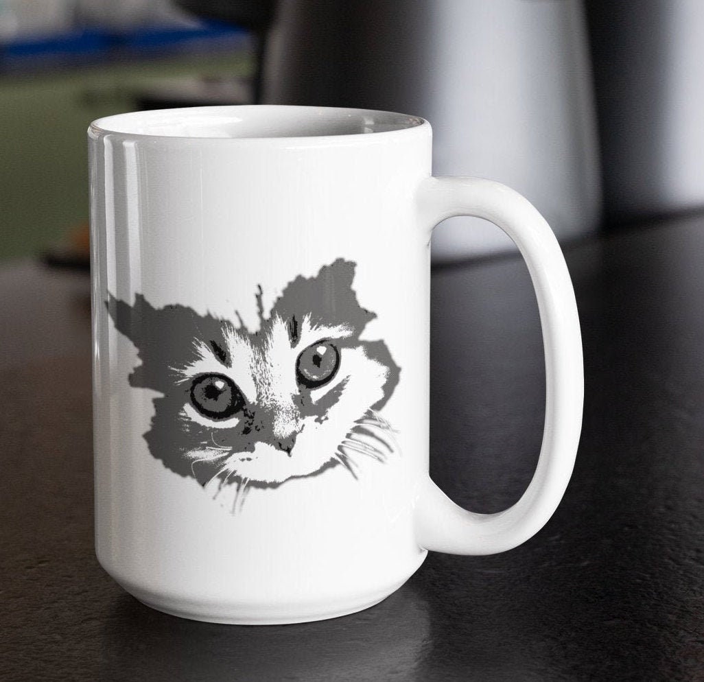 Cute Cat Mug, Cat Lovers Gift, Cat Mug, Cat Coffee Mug, Cat Lover Gift ...