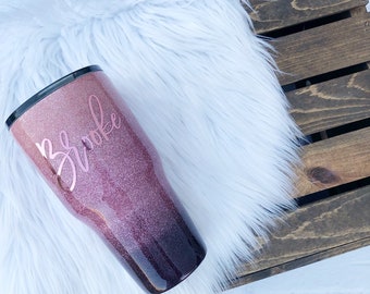 Rose Gold Yeti Tumbler | Etsy