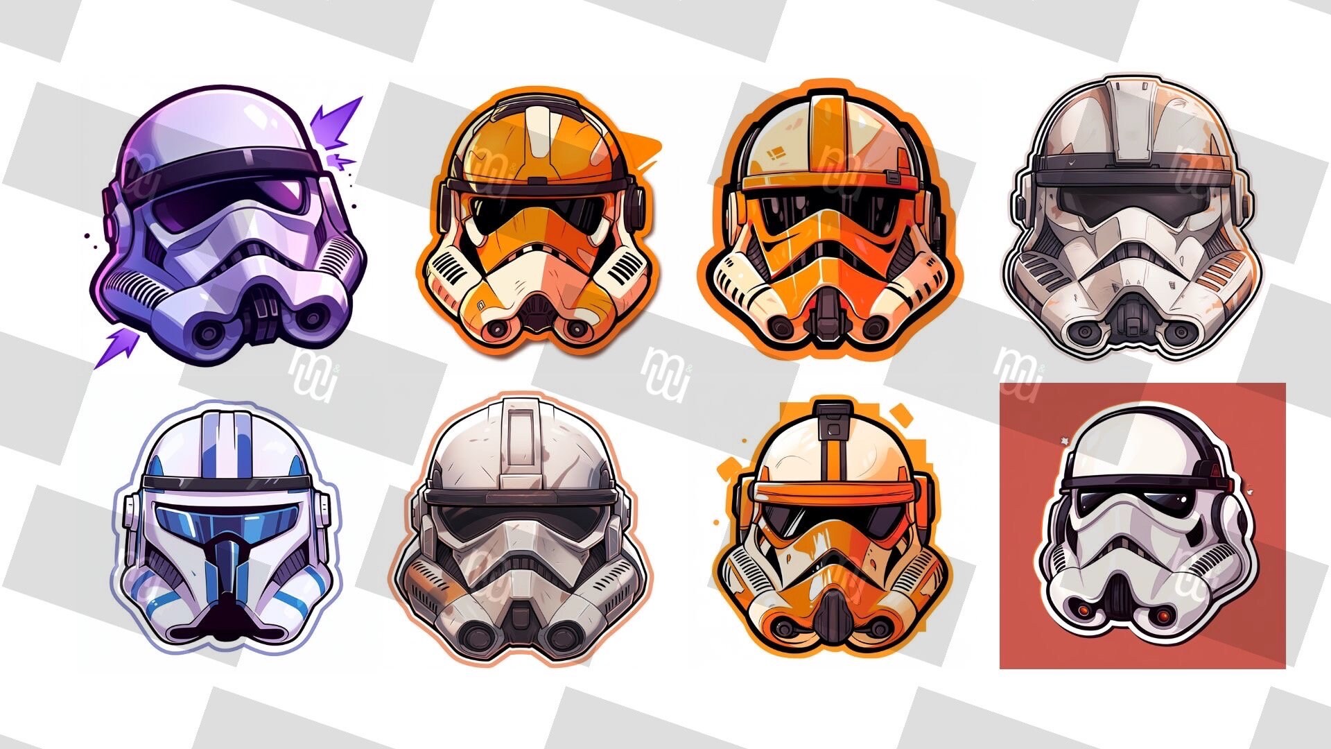 Clone Helmets Emote Pack for Twitch 20 Unique Emotes - Etsy