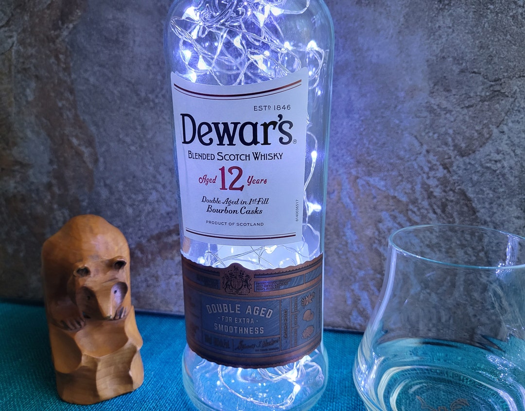 DEWARS 12 Scotch Whisky Lamp - Choose Your Light Color - Dewar's Whisky ...