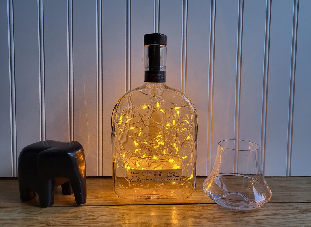 Woodford Reserve Bottle Lamp – Bourbon Bar Decor, LED Lights - Etsy