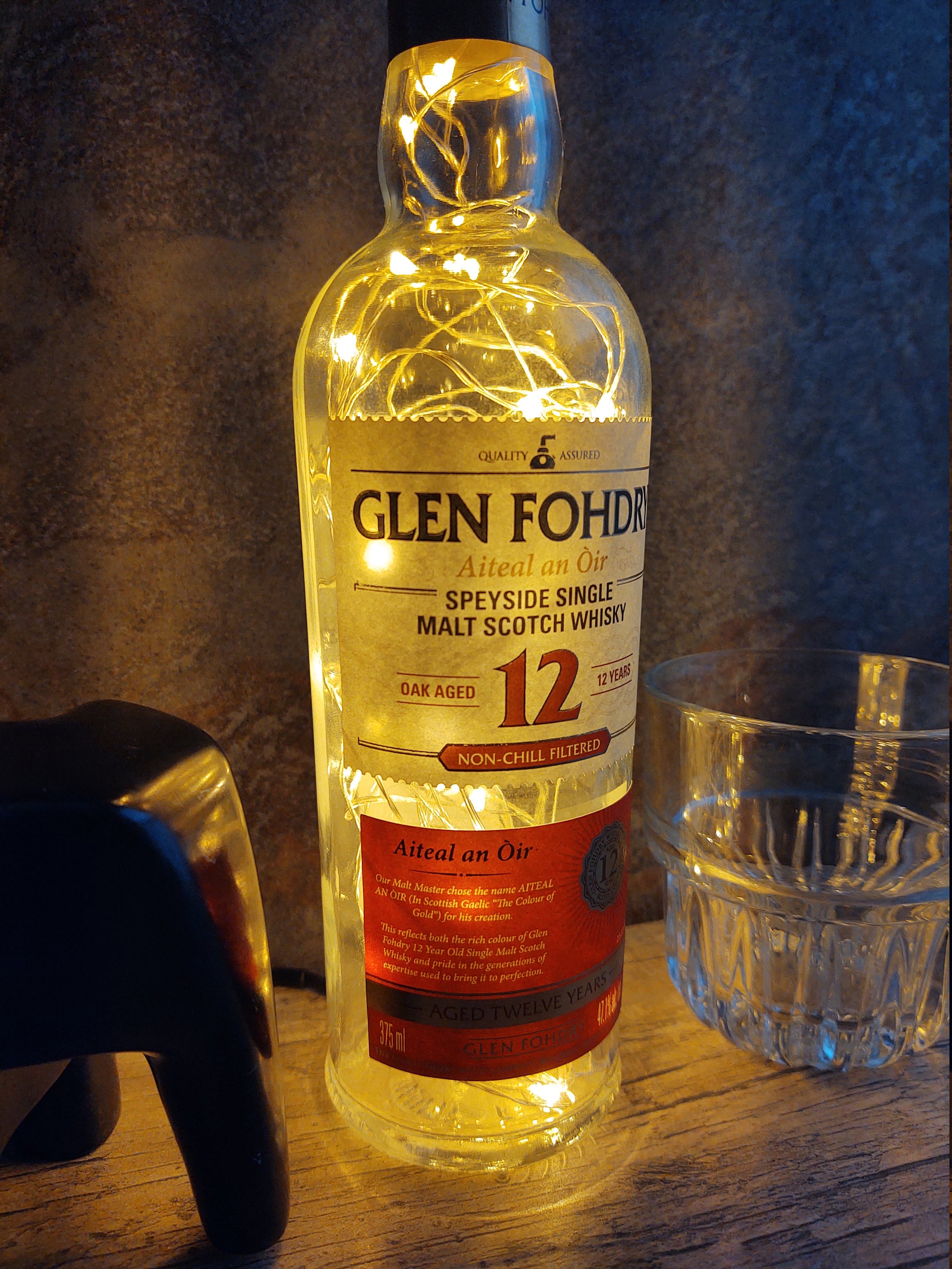 WHISKY LED Lamp 375 Ml Glen Fohdry 12 Single Malt Whisky LED - Etsy UK