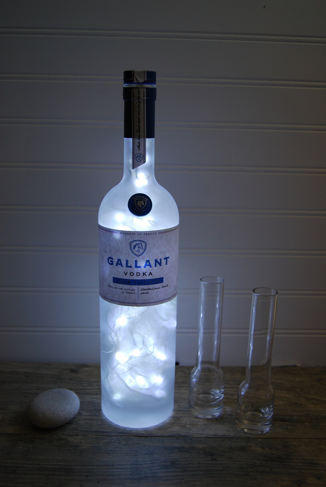 VODKA Bottle LED Light Choose Light Color Gallant Vodka LED Lamp France ...