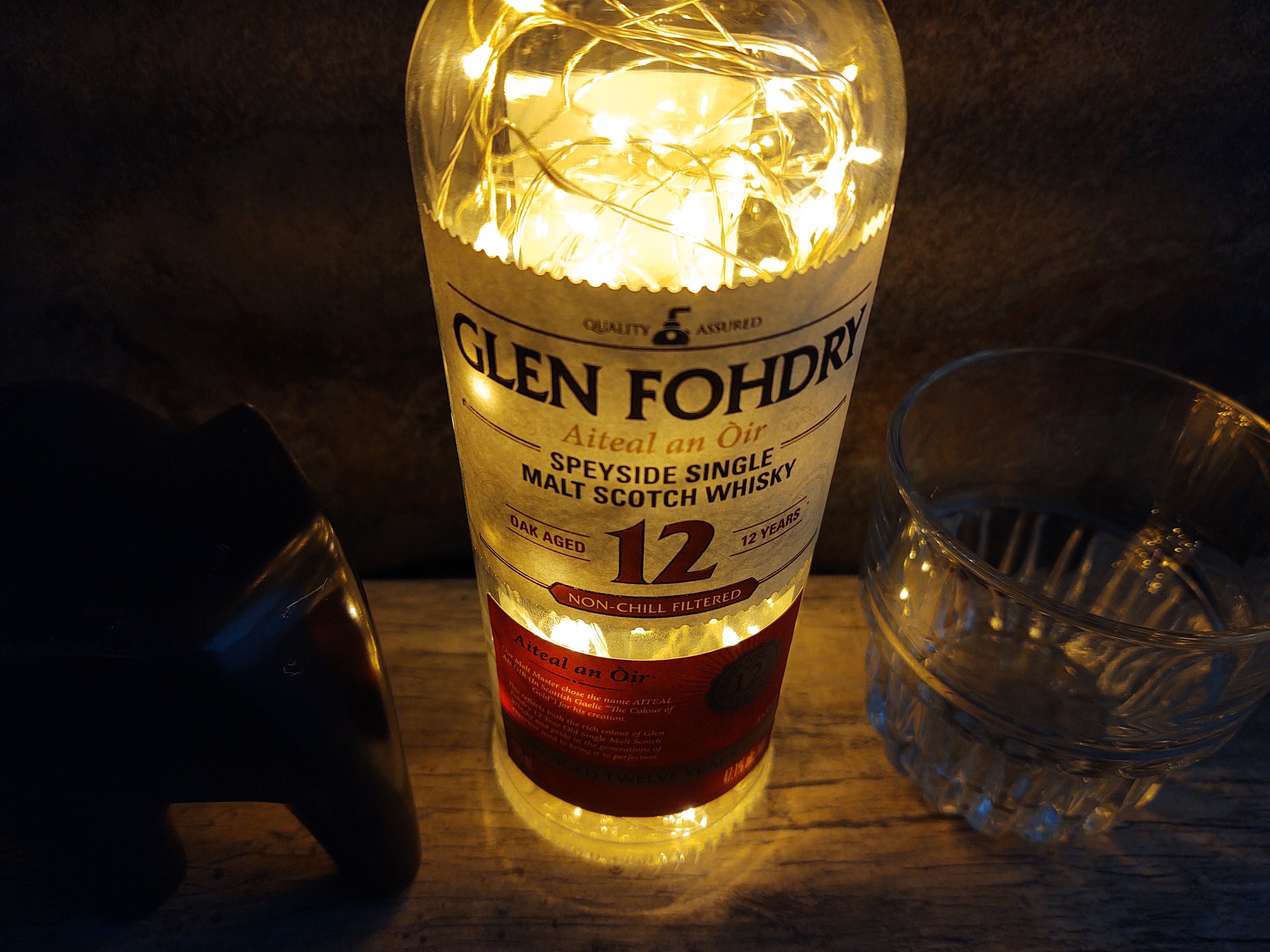 WHISKY LED Lamp 375 Ml Glen Fohdry 12 Single Malt Whisky LED - Etsy UK