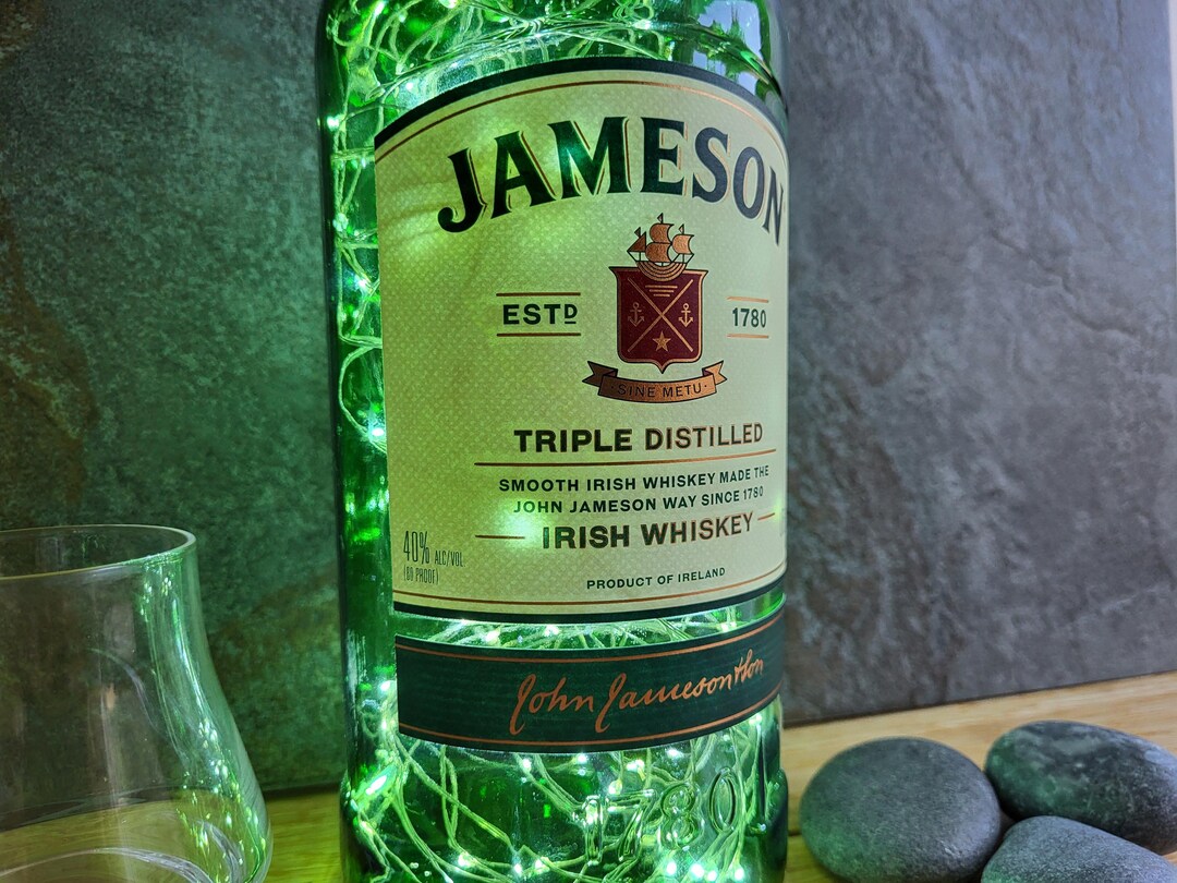 1.75 Liter JAMESON Irish WHISKY Lamp Choose Light Color Jameson LED ...