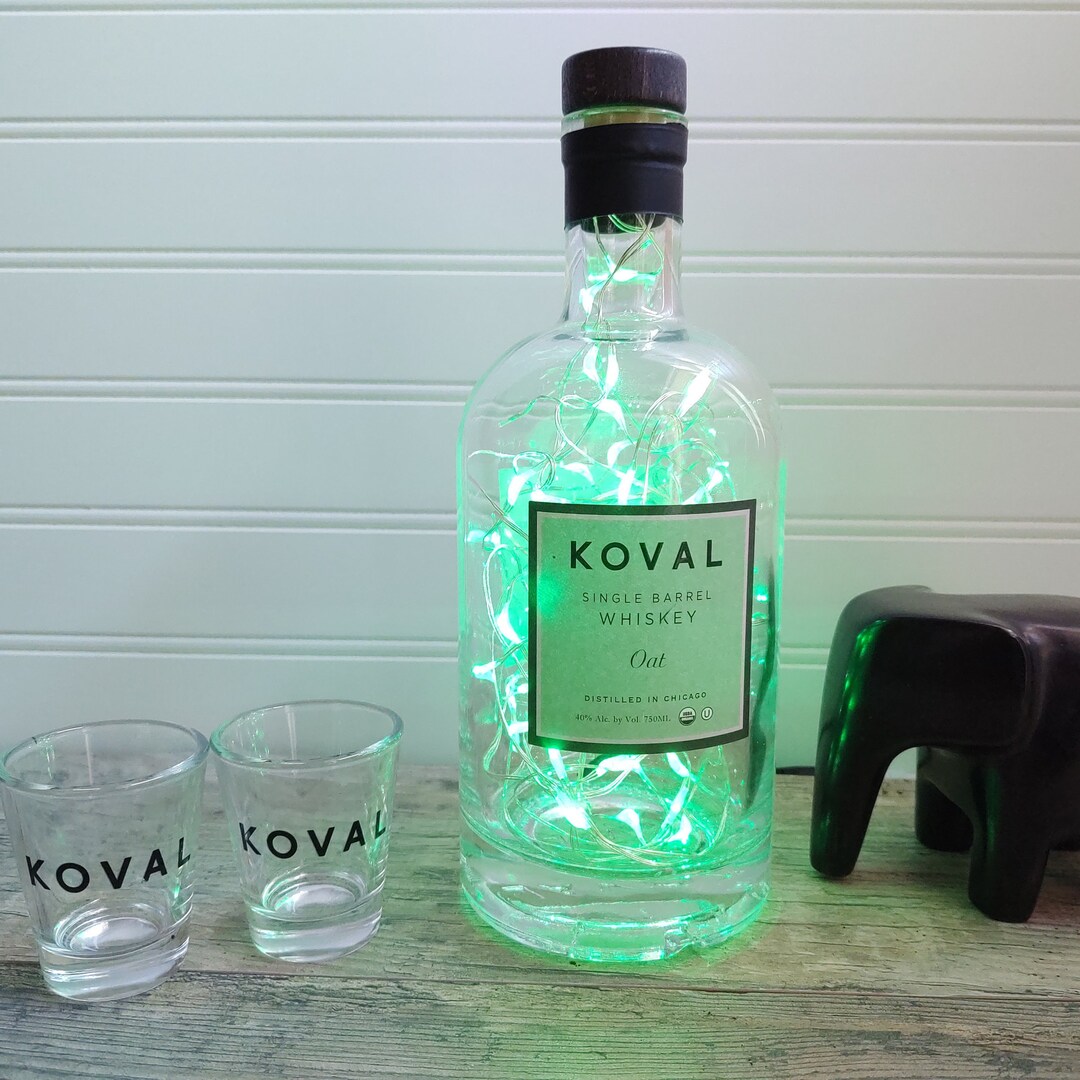 KOVAL LED Light - Choose Your Color - Koval Oat Whiskey LED Lamp Bottle ...