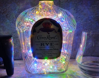 Crown Royal Whisky Bottle Lamp - Etsy