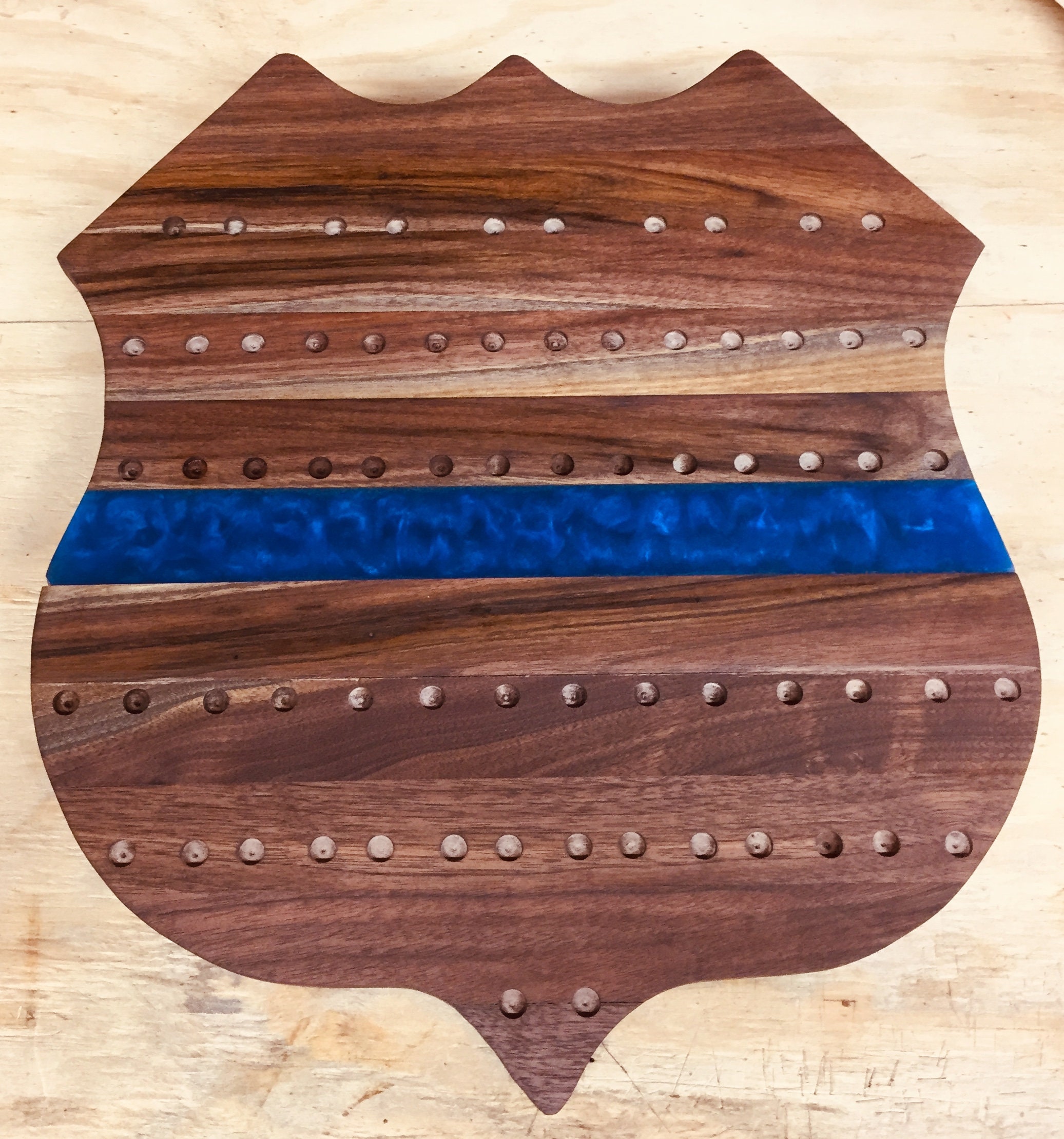 Thin Blue Line Challenge Coin Display - Etsy