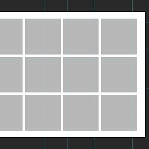 Box Photography 12 Box WHITE Grid Photoshop Digital Template, Happy Box ...