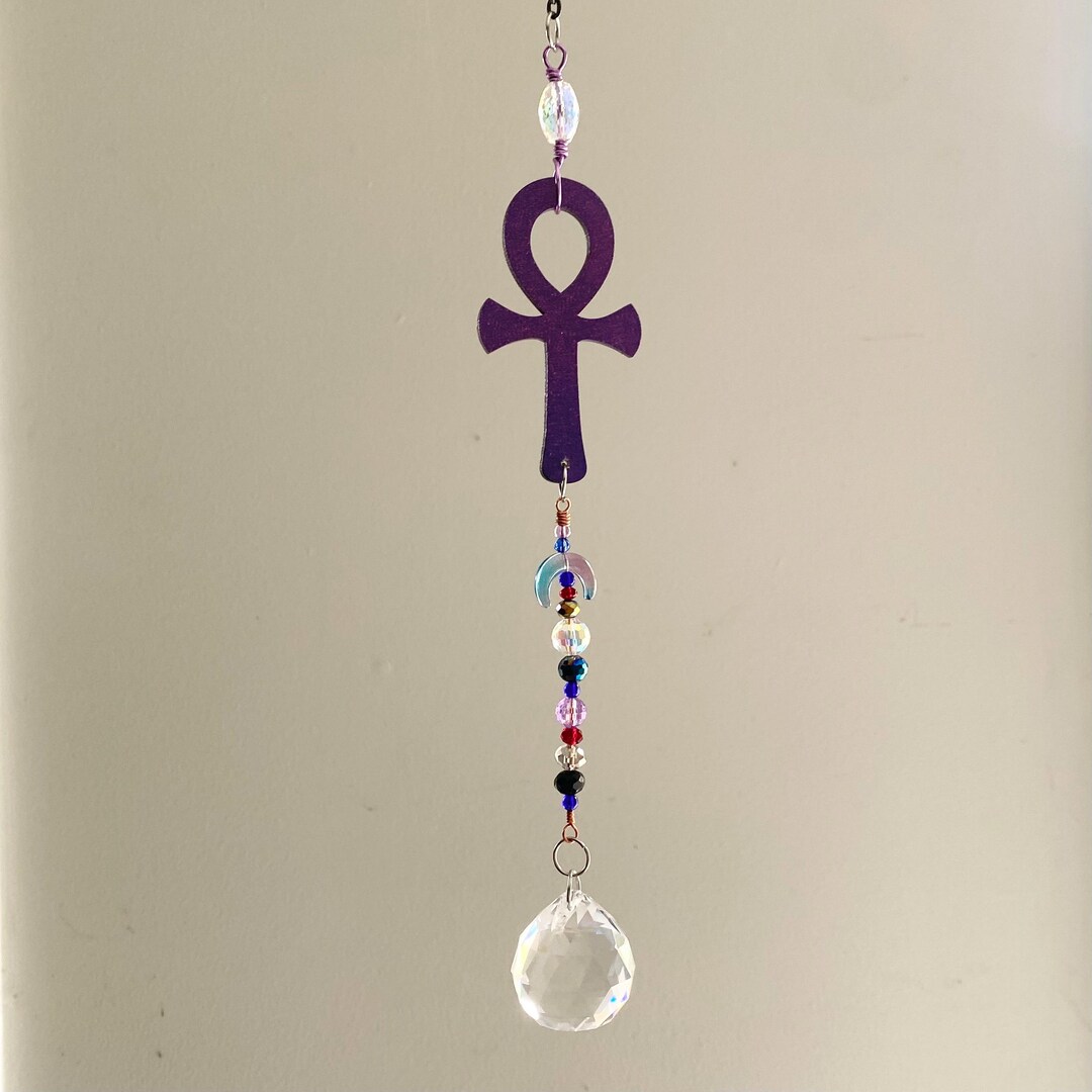 Ozone Suncatcher, Ankh, Life, Purple Ankh Symbol - Etsy