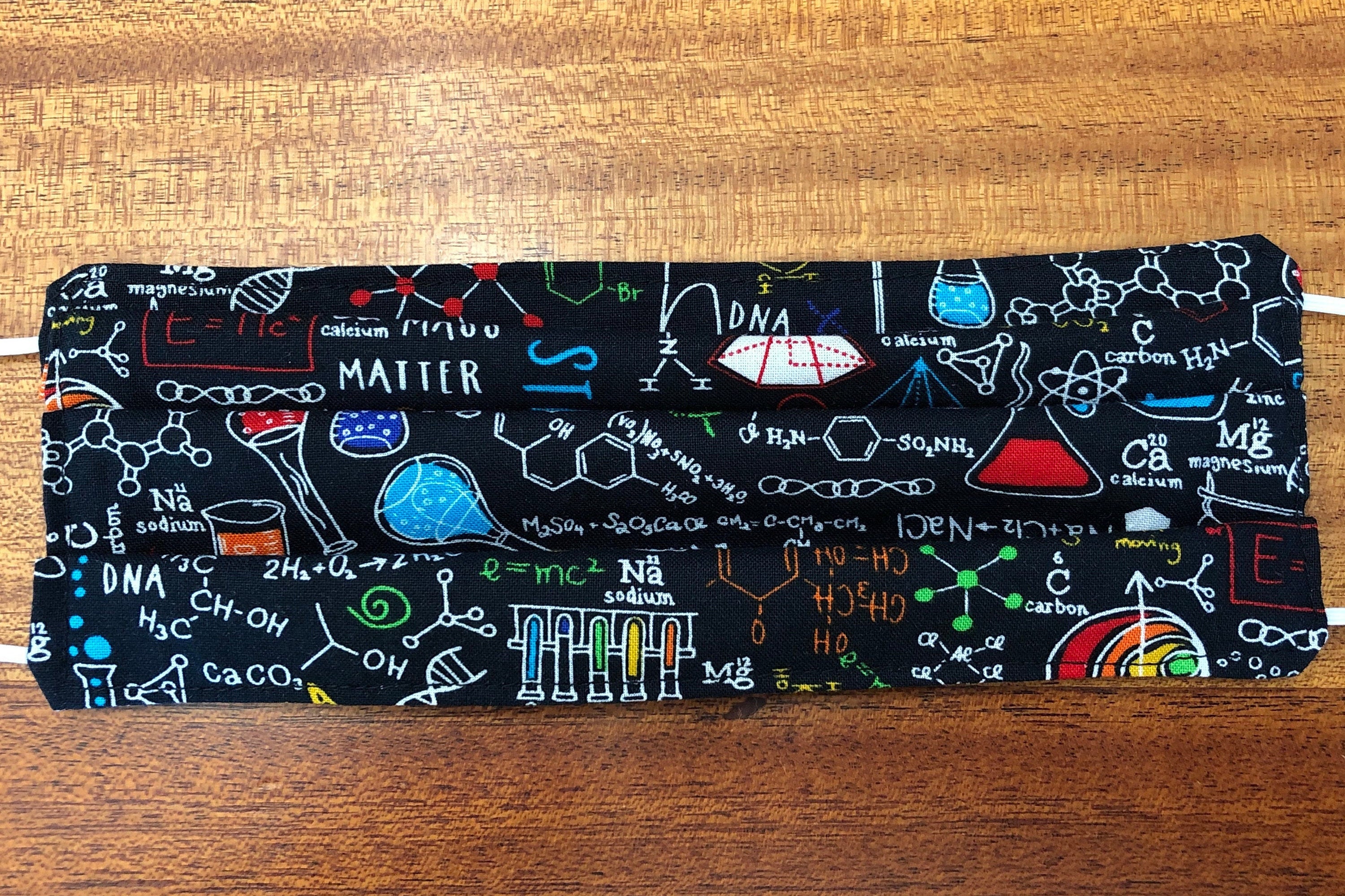 Science Face Mask, Chemistry, Lab, Teacher, Xmas Gift, Double Cotton ...