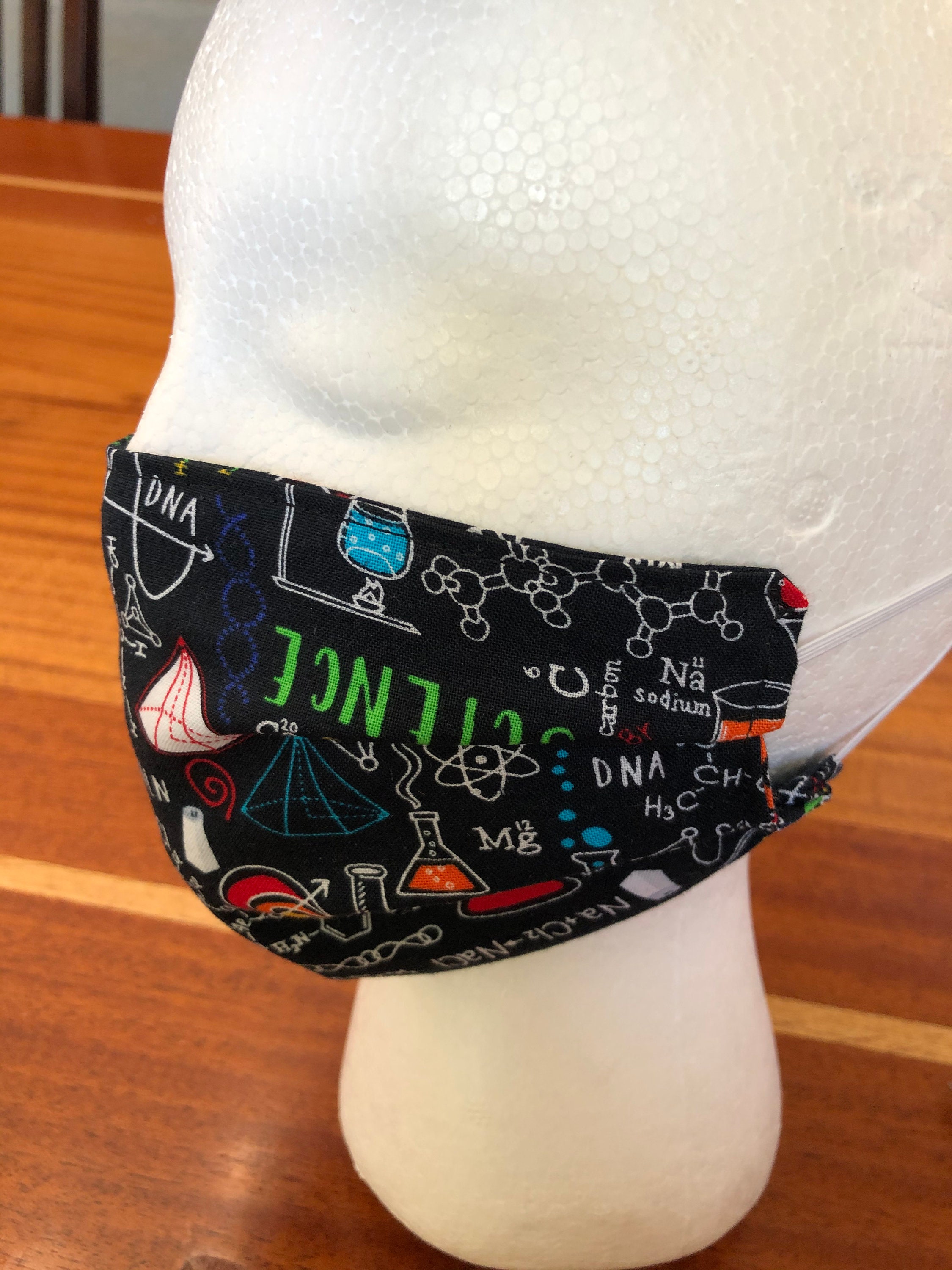 Science Face Mask, Chemistry, Lab, Teacher, Xmas Gift, Double Cotton ...